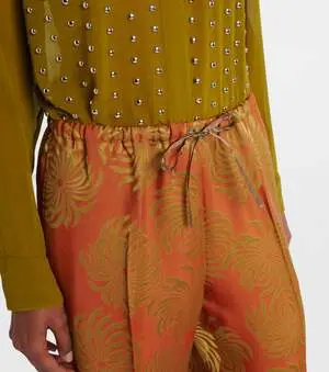 Dries Van Noten Printed Wide-leg Pants