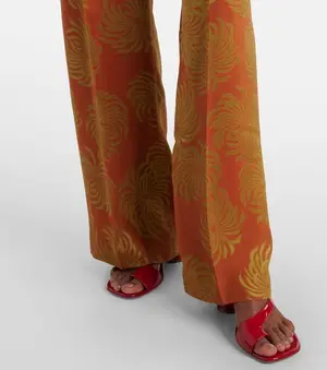 Dries Van Noten Printed Wide-leg Pants