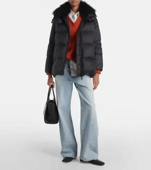 YVES SALOMON Quilted Down Jacket
