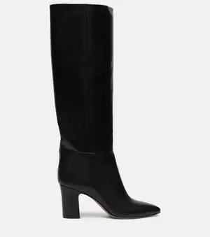 Paris Texas Lavinia 75 Leather Knee-high Boots - Black