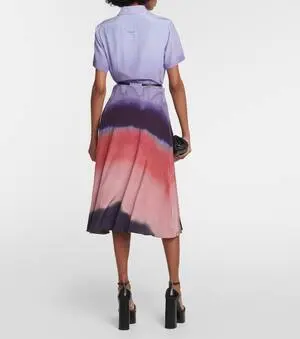 Altuzarra Printed Silk Shirt Dress - Multicoloured