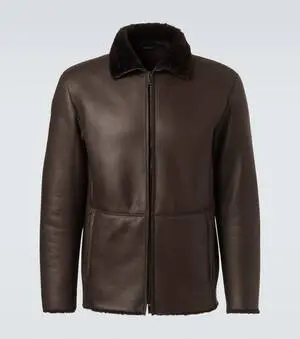 Giorgio Armani Shearling-lined Leather Jacket