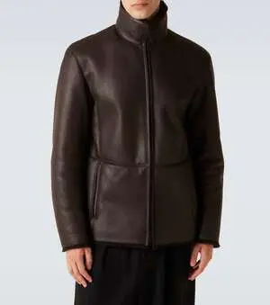 Giorgio Armani Shearling-lined Leather Jacket
