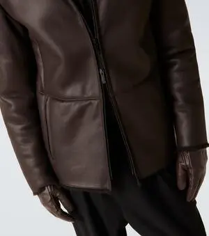 Giorgio Armani Shearling-lined Leather Jacket