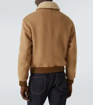 TOM FORD Shearling-trimmed Virgin Wool Blouson