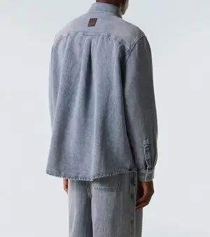 Loewe Cotton And Linen Canvas Shirt