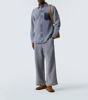 Loewe Cotton And Linen Canvas Shirt