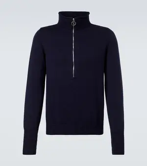 Plan C Wool Turtleneck Sweater - Blue