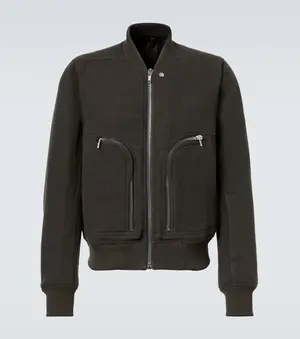 Rick Owens Virgin Wool Bomber Jacket - Brown