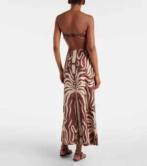 Johanna Ortiz Keel Gathered Maxi Skirt - Multicoloured