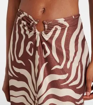 Johanna Ortiz Keel Gathered Maxi Skirt - Multicoloured