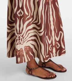 Johanna Ortiz Keel Gathered Maxi Skirt - Multicoloured