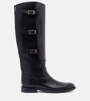 Paris Texas Montana Leather Knee-high Boots - Black