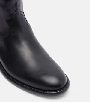 Paris Texas Montana Leather Knee-high Boots - Black