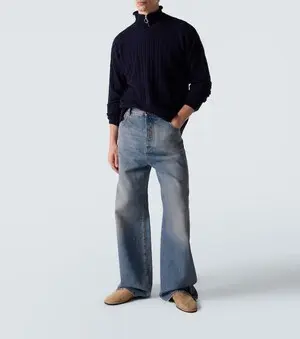 Plan C Ribbed-knit Wool Sweater
