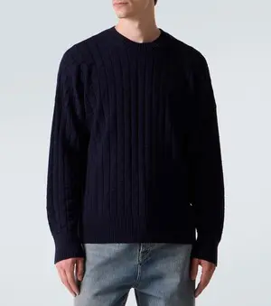Plan C Ribbed-knit Wool Sweater