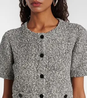 Tory Burch Cropped Tweed Top