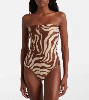 Johanna Ortiz Alta Mar Printed One-piece Swimsuit - Multicoloured