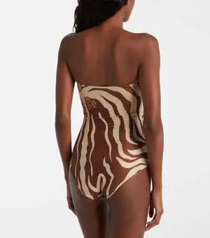Johanna Ortiz Alta Mar Printed One-piece Swimsuit - Multicoloured