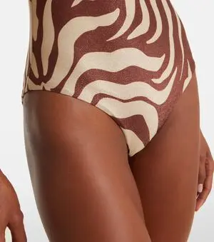 Johanna Ortiz Alta Mar Printed One-piece Swimsuit - Multicoloured