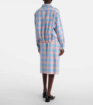 Prada Checked Cotton Poplin Shirt