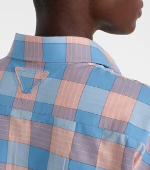 Prada Checked Cotton Poplin Shirt