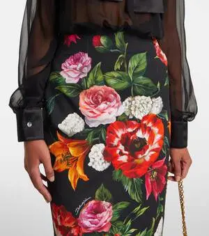 Dolce & Gabbana Floral Pencil Skirt