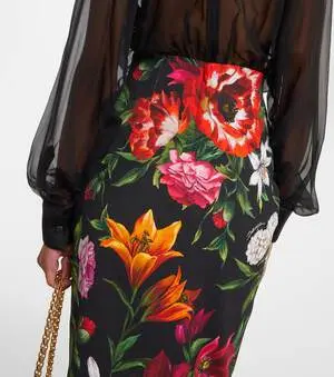 Dolce & Gabbana Floral Pencil Skirt