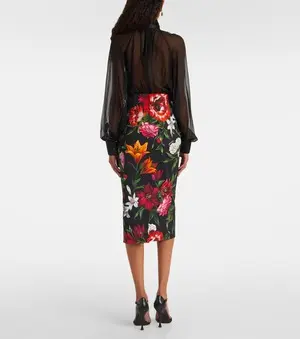 Dolce & Gabbana Floral Pencil Skirt