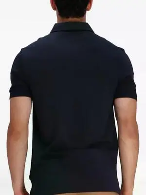 BOSS Zip-neck Polo Shirt - Blue