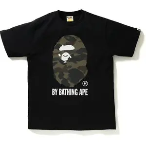 A BATHING APE Reflector 1st Camo By Bathing Tee Shirt Black/green