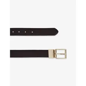 REISS Leather Belt - Black