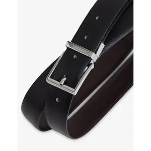 REISS Leather Belt - Black