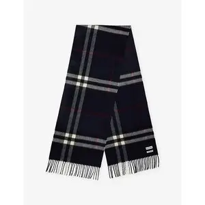 Burberry Check-pattern Cashmere Scarf - Ink