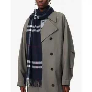 Burberry Check-pattern Cashmere Scarf