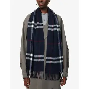 Burberry Check-pattern Cashmere Scarf