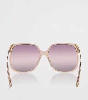 Chloé Ch0286s Rectangle Sunglasses - Brown