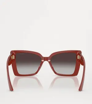 JIMMY CHOO Acetate Butterfly Sunglasses - Red