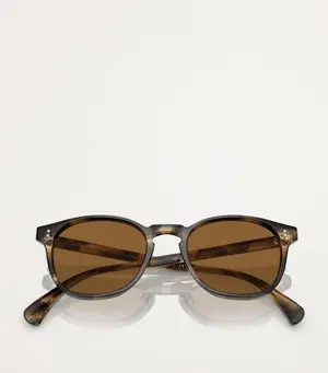 Oliver Spencer Acetate Finley Esq. Sun Sunglasses - Brown