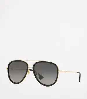 Gucci Tinted Aviator Sunglasses