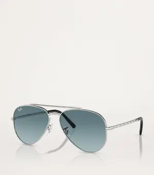 Ray-ban Metal 0rb3625 Aviator Sunglasses - Silver
