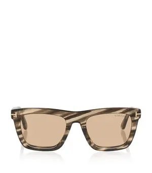 TOM FORD Square Lelio Sunglasses - Brown