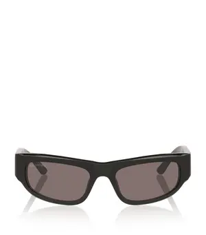 Balenciaga Rectangular Bb0388s Sunglasses - Black