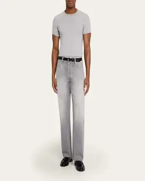THE SEVEN CONTINENTS Jack Grey Denim Relaxed-fit Jeans