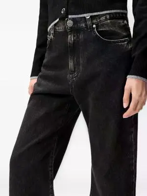Pinko Folded-hem Jeans