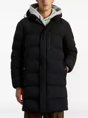 Woolrich Matt Stretch Hooded Puffer Coat