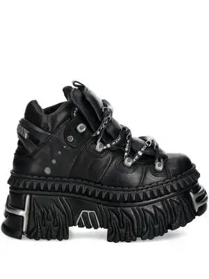 NEW ROCK Flame Detailed Platform Sneakers
