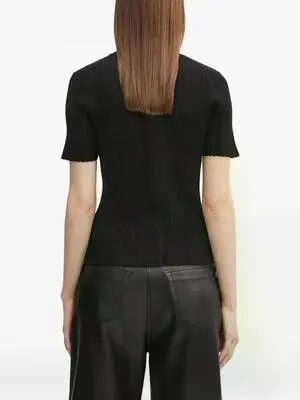 Kenzo Ribbed-knit Diamond-pattern Top