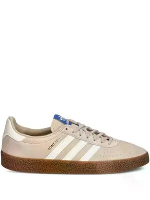 Adidas Montreal Three-stripe Suede Sneakers - Neutrals