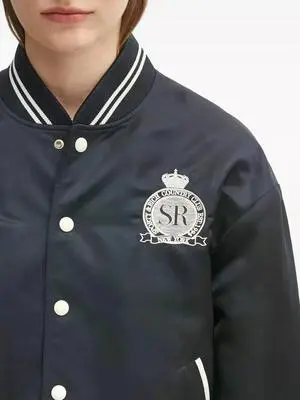 Sporty & Rich Embroidered-logo Bomber Jacket